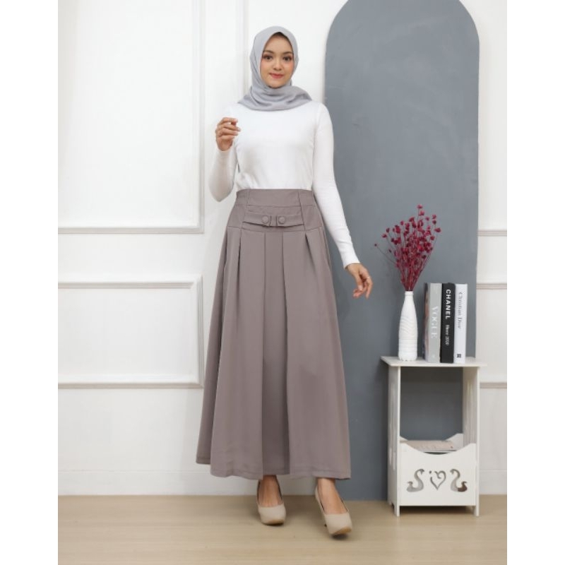 Jual Rok HUSNA REMPEL KANCING | Shopee Indonesia