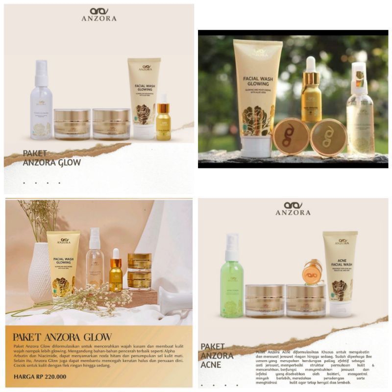 Jual Anzora/Anzora skincare/skincare Anzora/paket wajah anzora skincare ...