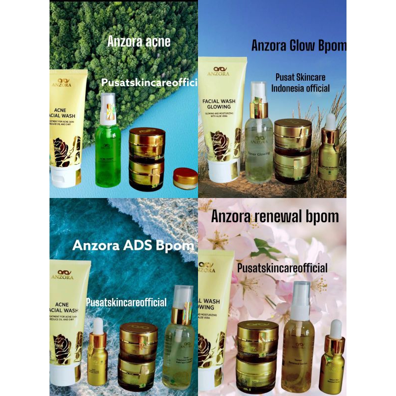 Jual Anzora/anzora skincare/skincare Anzora/paket wajah anzora skincare ...