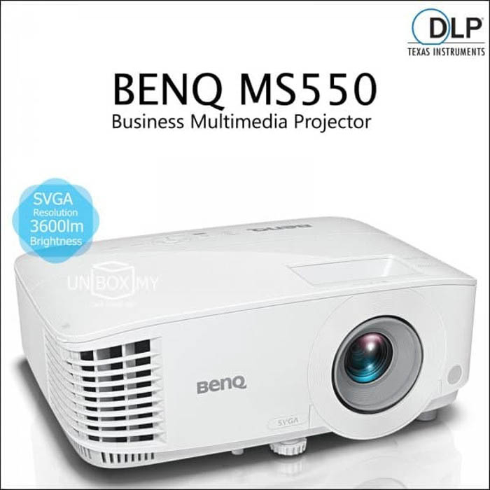 Jual PROYEKTOR BENQ MS550 3600 LUMENS SVGA HDMI PROJECTOR MS 550 ...