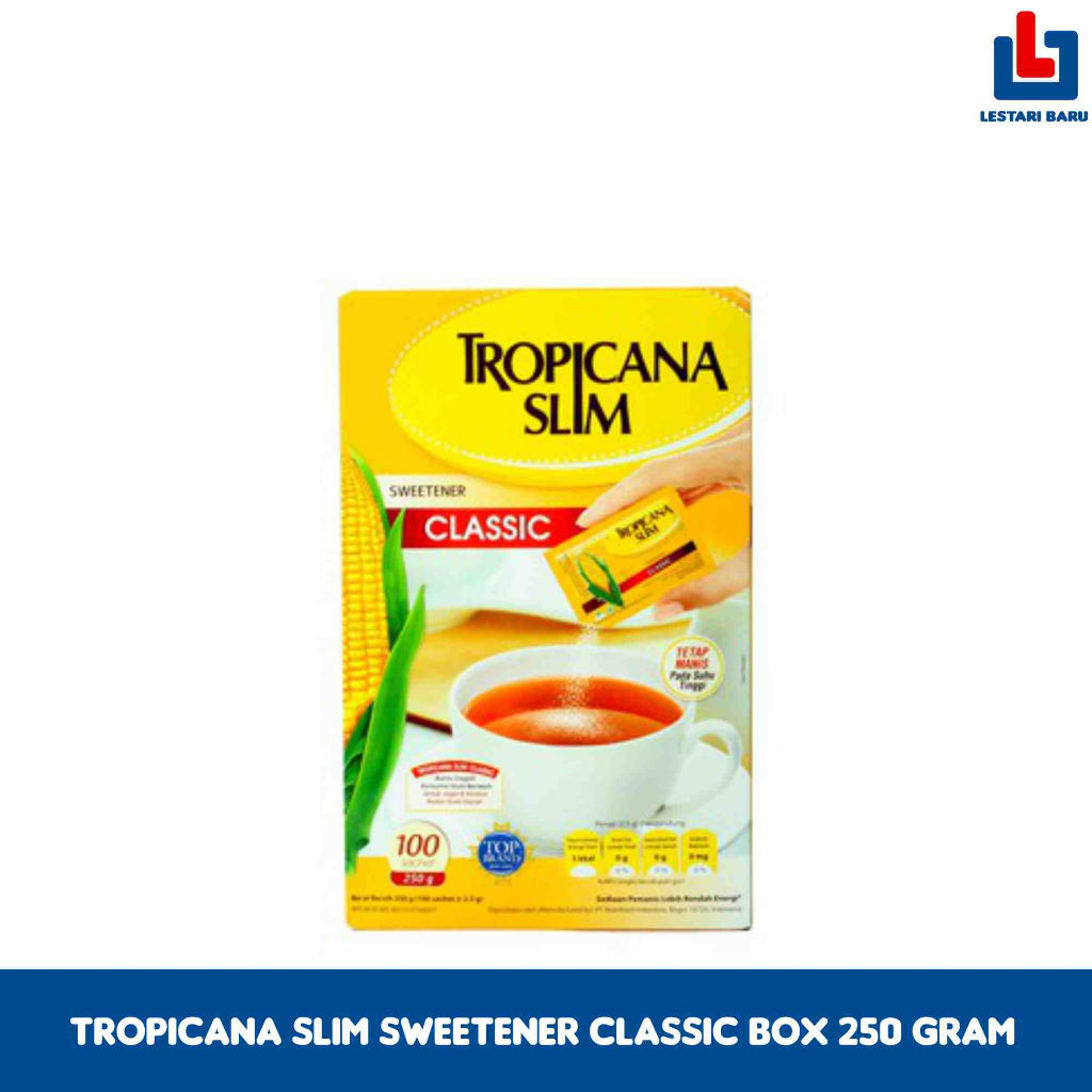 Jual Tropicana Slim Sweetener Classic box 250 Gram | Shopee Indonesia