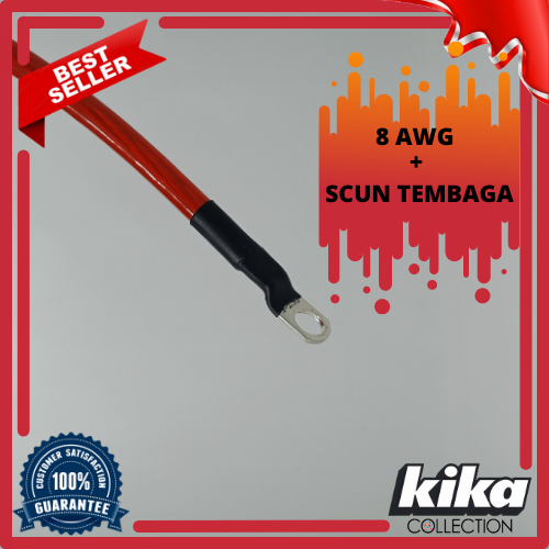 Jual Kabel 8 AWG Plus 2 Skun Kabel Negatif Kabel Massa Kabel Grounding ...