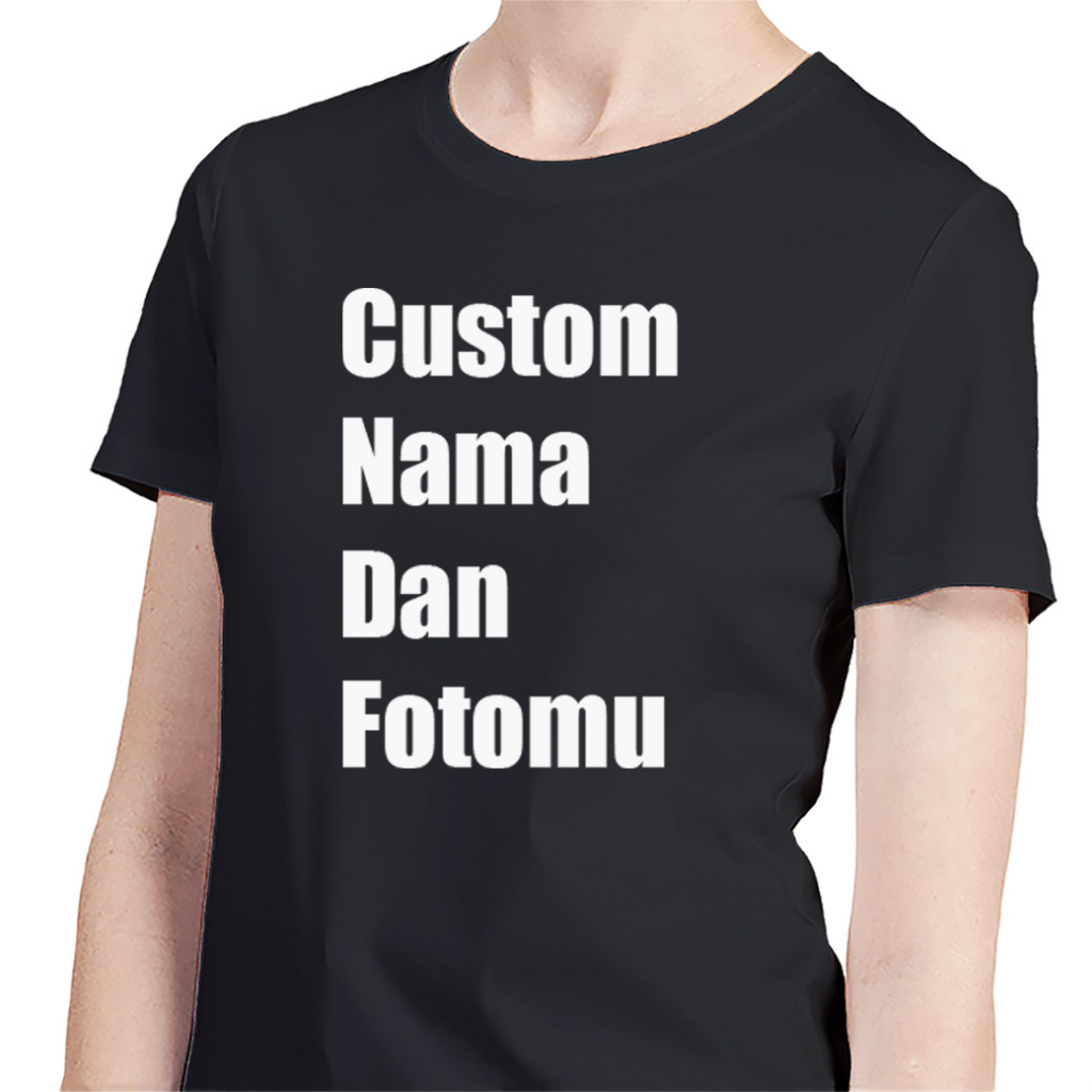 Jual Baju CUSTOM Foto dan Nama / Kaos CUSTOM Gambar dan Nama / T-Shirt ...