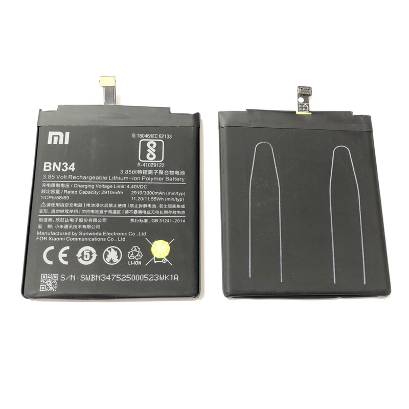 Jual BATTERY XIAOMI 5A BN34 / BATERAI BATRE XIAOMI BN34 REDMI 5A ORI ...