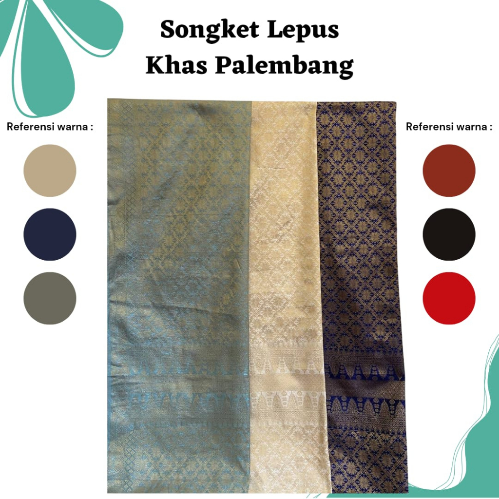 Jual Songket Palembang Asli Lepus Khas Palembang Berbagai Macam Warna Dan Motif | Shopee Indonesia
