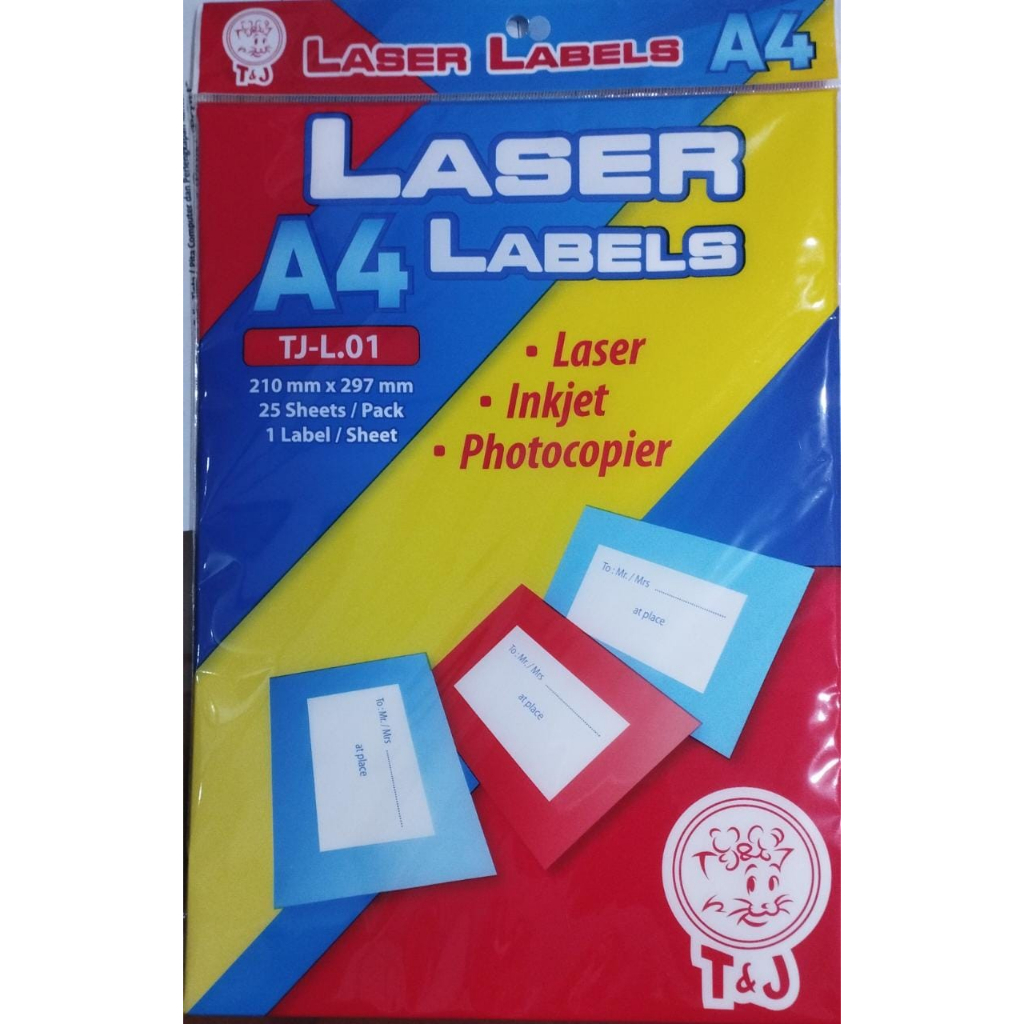Jual Label Tom N Jerry Multipurpose Label A4 isi 25 Lembar | Shopee ...