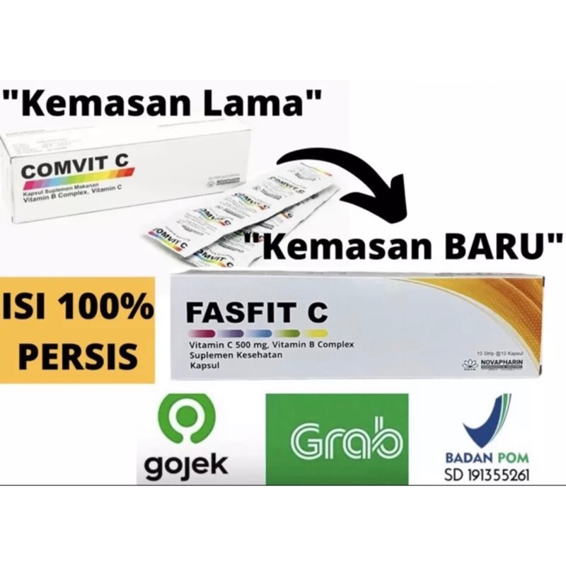 Jual Fastfit C Comvit c Vitamin C dan B complex | Shopee Indonesia