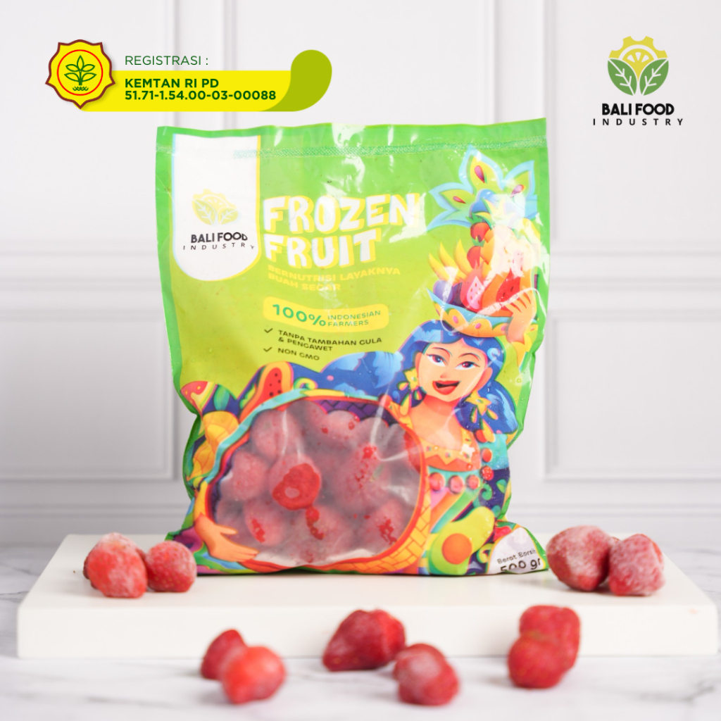 Jual Strawberry Beku / Strawberry Frozen Buah Beku by Bali Food ...