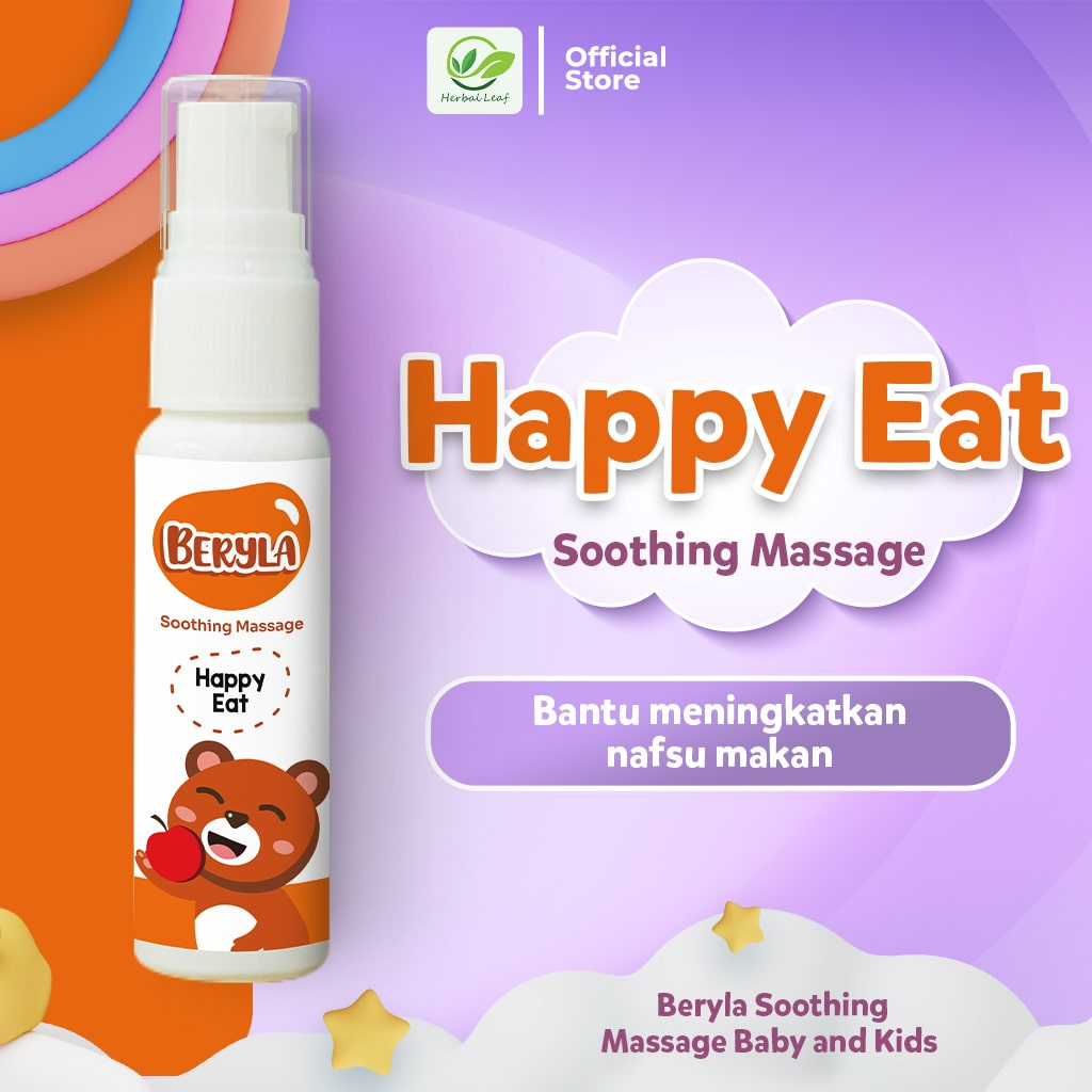 Jual Beryla Baby Happy Eat Essential Oil Minyak Pijat Soothing Massage ...