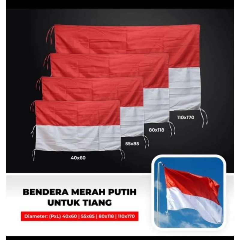Jual BENDERA MERAH PUTIH/BENDERA MERAH PUTIH UKURAN BESAR /BENDERA ...