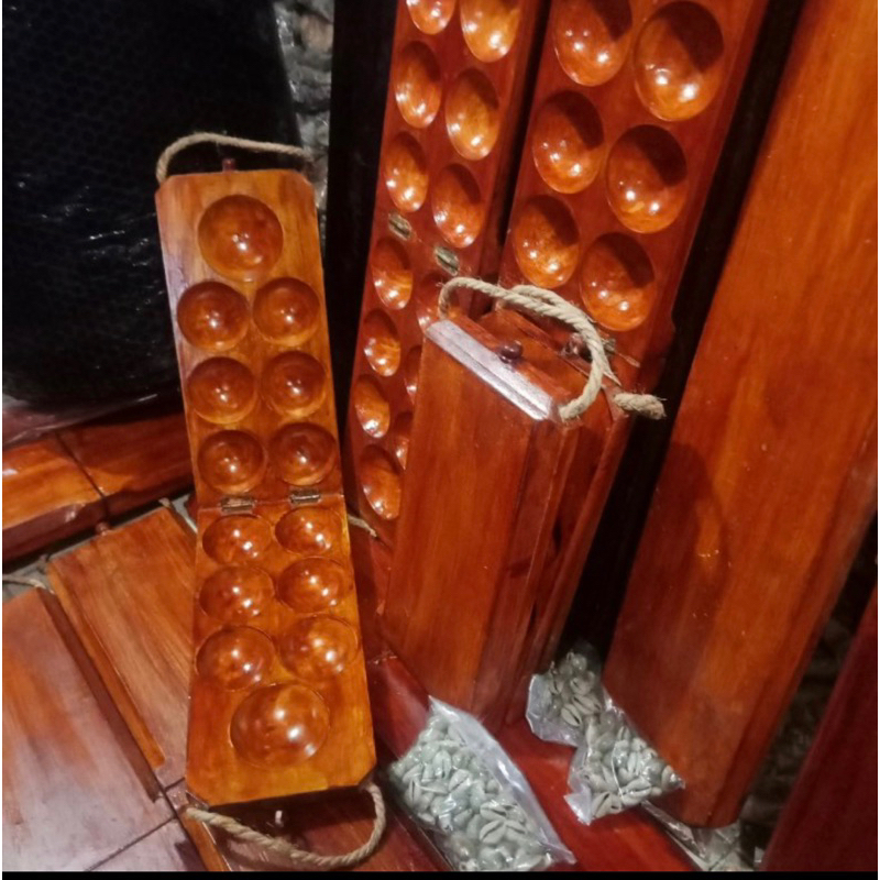 Jual PREMIUM CONGKLAK PERMAINAN TRADISIONAL PAPAN MODEL MOTIF KAYU ...