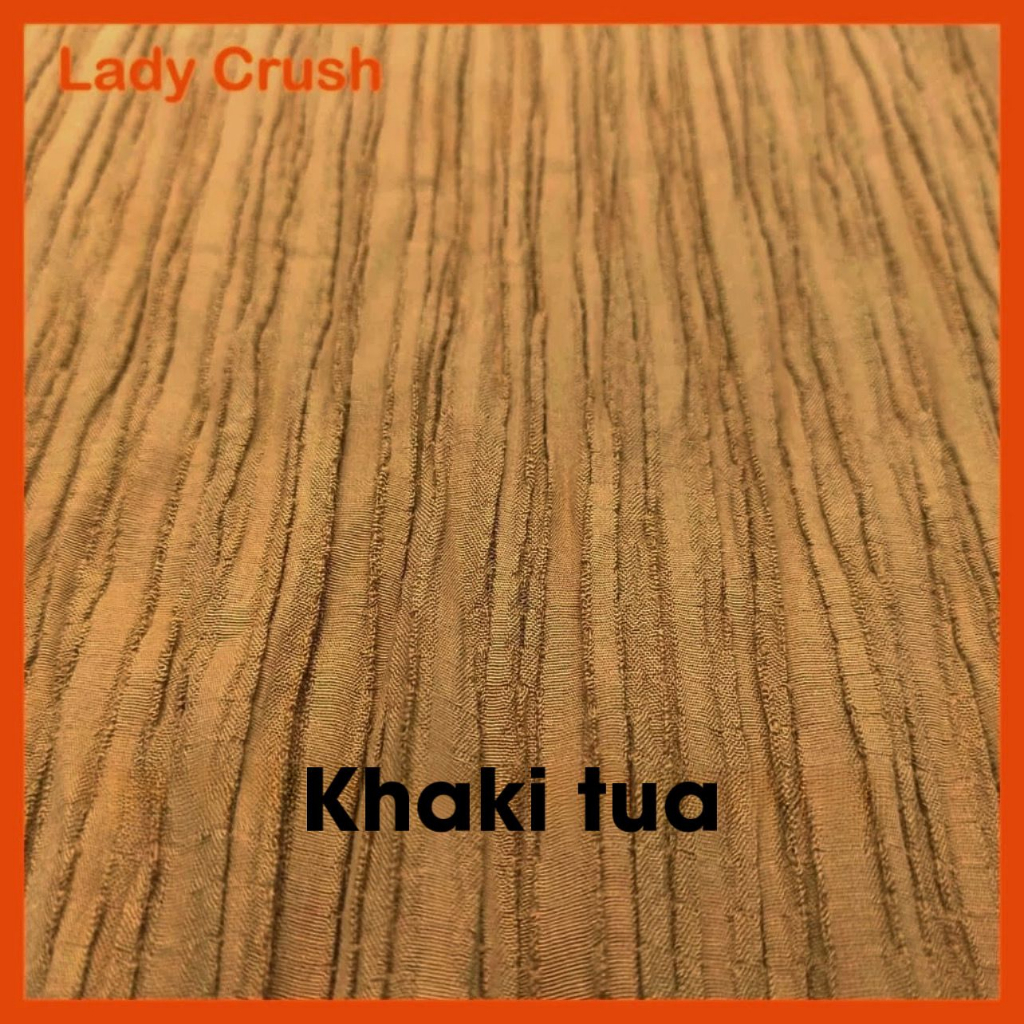 Jual Multi Kain lady crush crinkle kerut lecek spandex stretch per roll ...