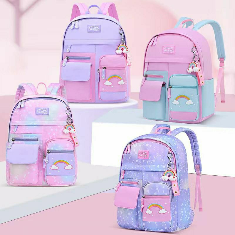Jual CNC Kids - Tas Ransel Backpack Sekolah Anak Remaja SD SMP SMA Model Pelangi 2 | Shopee ...