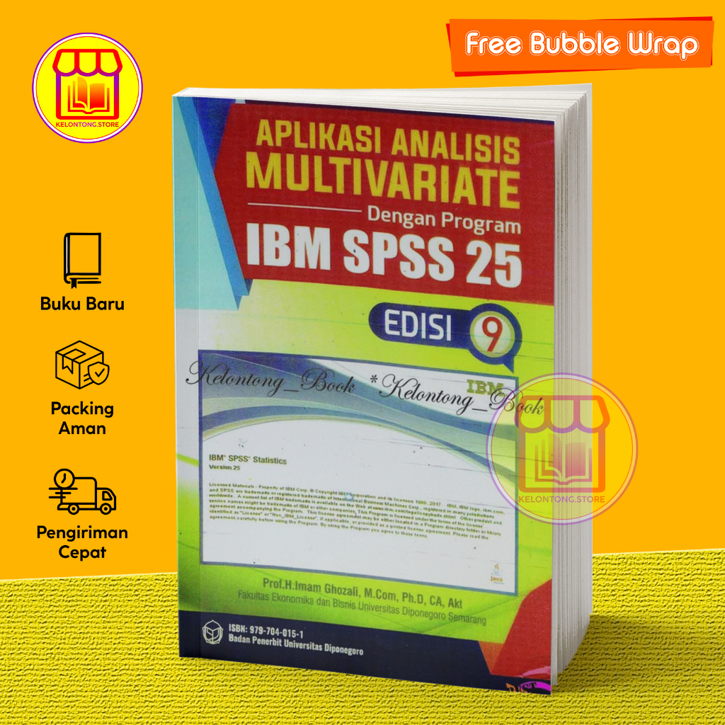 Jual Aplikasi Analisis Multivariate Dengan Program IBM SPSS 25 Edisi 9 Oleh Imam Ghozali ...