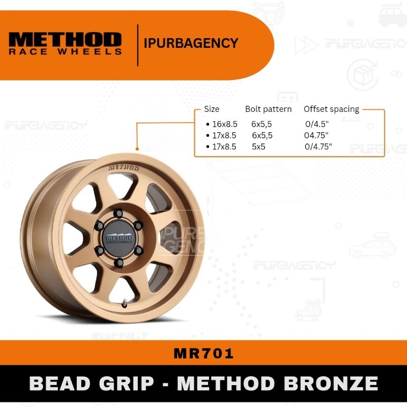 Jual Velg Mobil Method Bronze - MR701 (4) | Shopee Indonesia