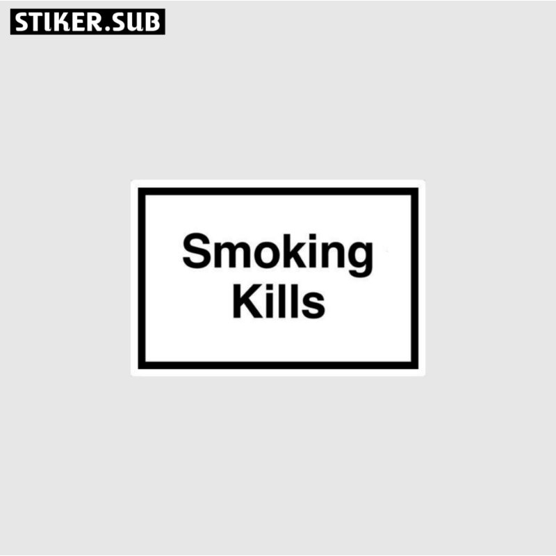 Jual Stiker sticker aesthetic "SMOKING KILLS | Shopee Indonesia