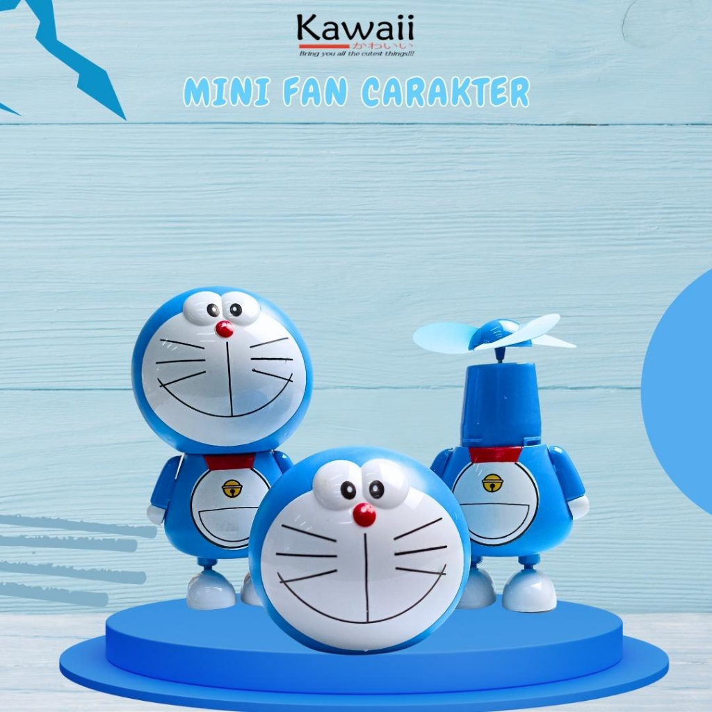 Jual Kawaii Mini Fan Portable Character Hand Kipas Angin Tangan Genggam ...