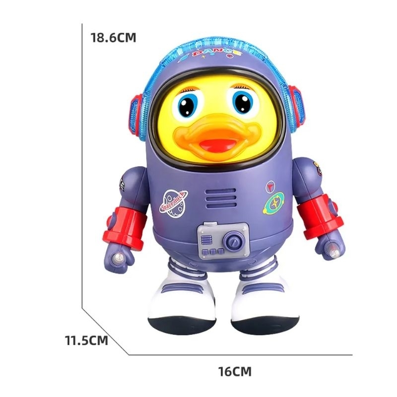 Jual Mainan Space Duck dancing bebek Astronot joget bermusik berlampu ...
