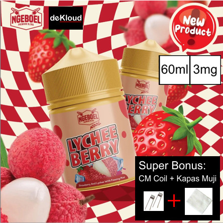 Jual Ngeboel KOOL LYCHEE BERRY 60ml | 3mg | e-Liquid leci dingin ...