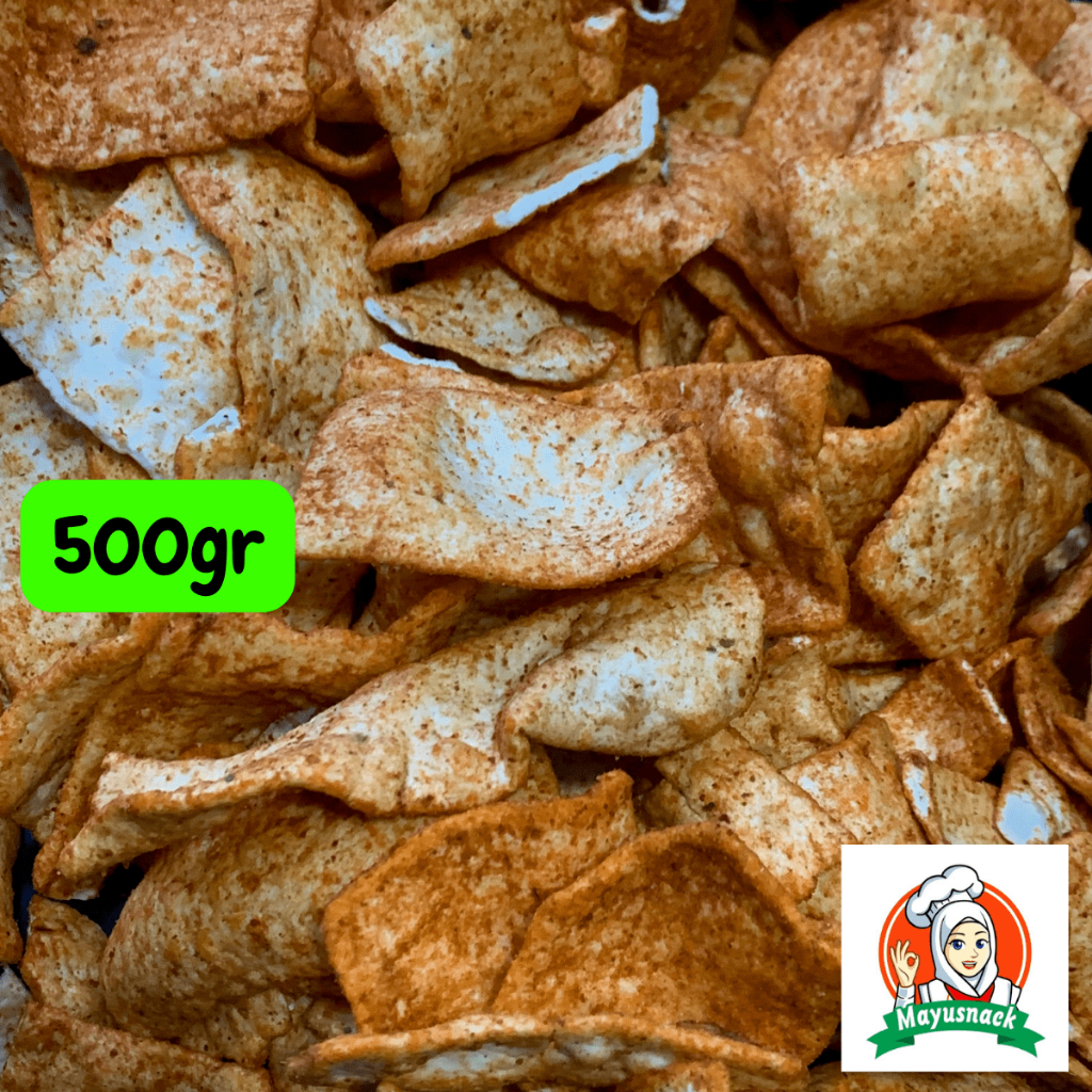 Jual Kerupuk Slondok Pedas Manis Daun Jeruk 500gr Snack Kiloan Cemilan