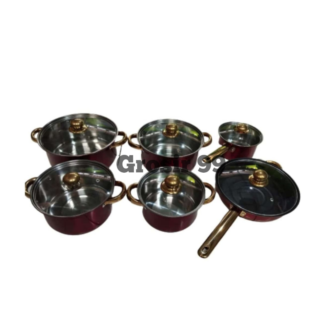 Jual Panci Set Warna VD0032 / Panci Set Warna 12 Pcs | Shopee Indonesia