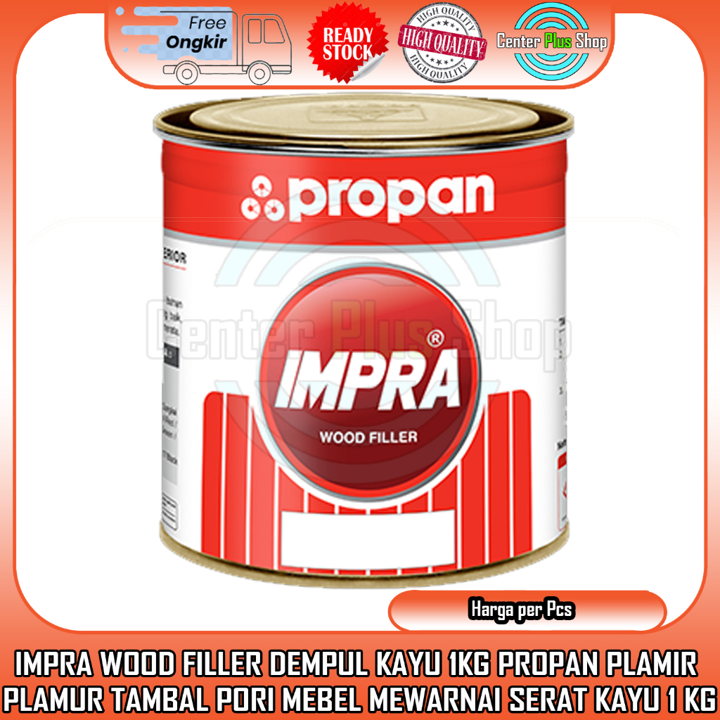 Jual IMPRA WOOD FILLER DEMPUL KAYU 1 KG PROPAN PLAMIR PLAMUR TAMBAL ...