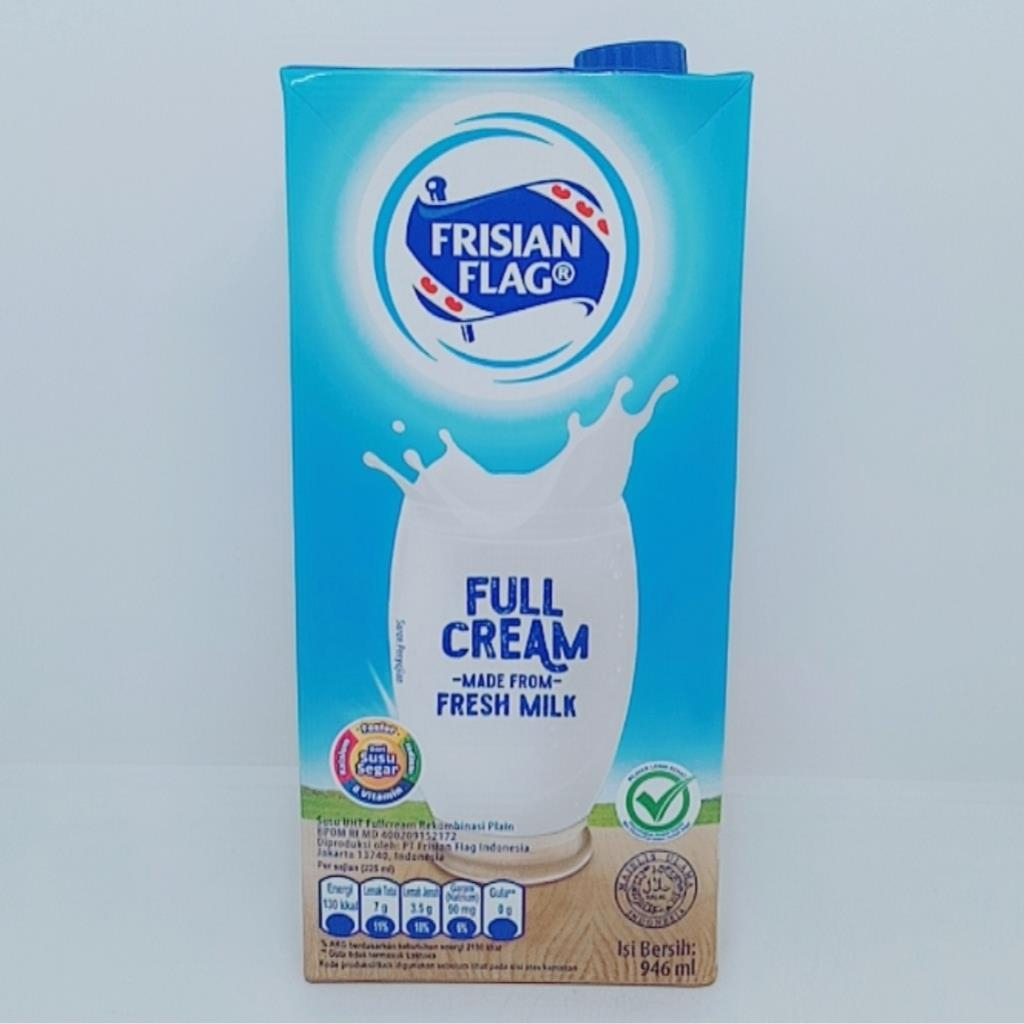 Jual BENDERA/FRISIAN FLAG FULLCREAM PLAIN UHT 900ML X 1 | Shopee Indonesia