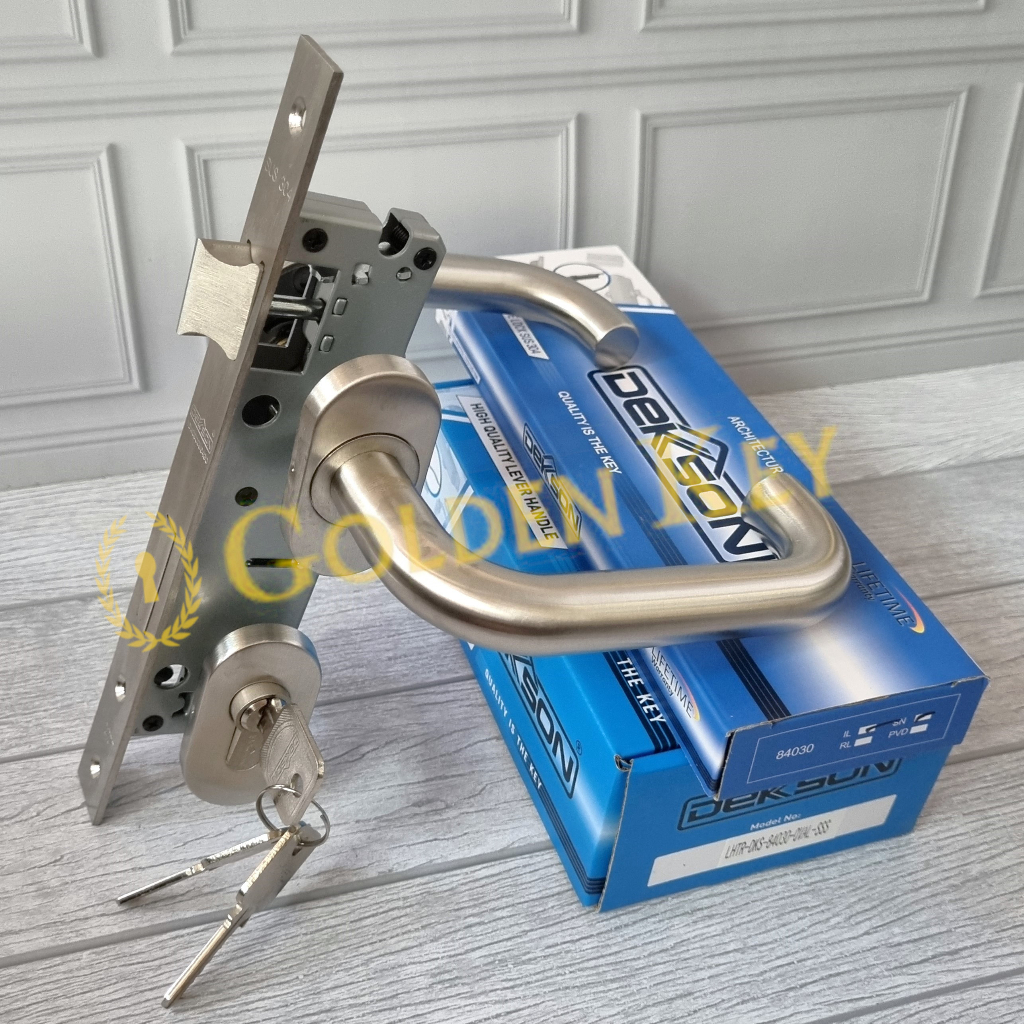 Jual Paket Kunci Set Handle Dekkson Dekson Gagang LHTR 84030 Oval SSS DC 65 Pintu Aluminium ...