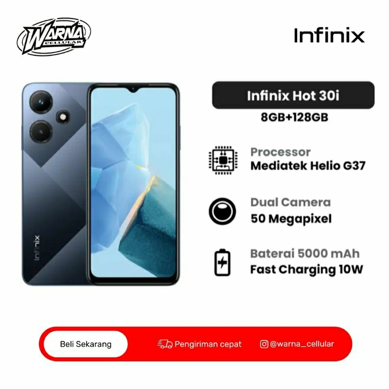 Jual INFINIX HOT 30i 8/128 GARANSI RESMI | Shopee Indonesia