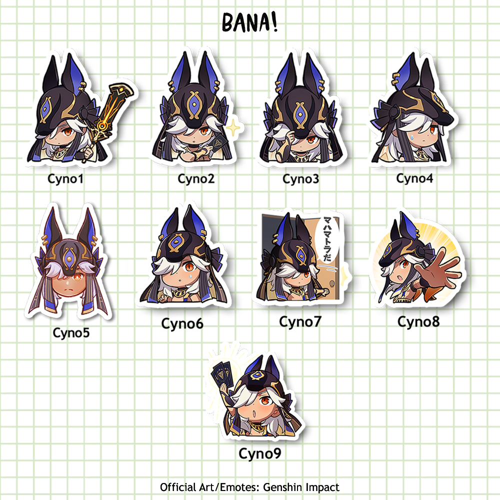 Jual Stiker CYNO Genshin Impact Sticker Vinyl Waterproof Bijian | BANA ...