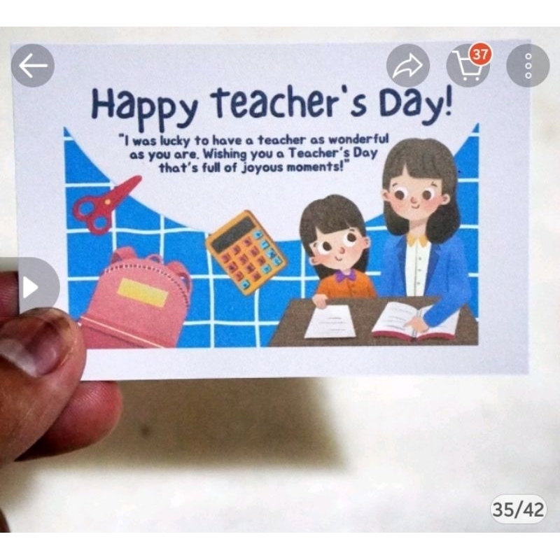 Jual [Bisa Intant] Greeting Card Kartu Ucapan Happy Birthday | Wedding ...