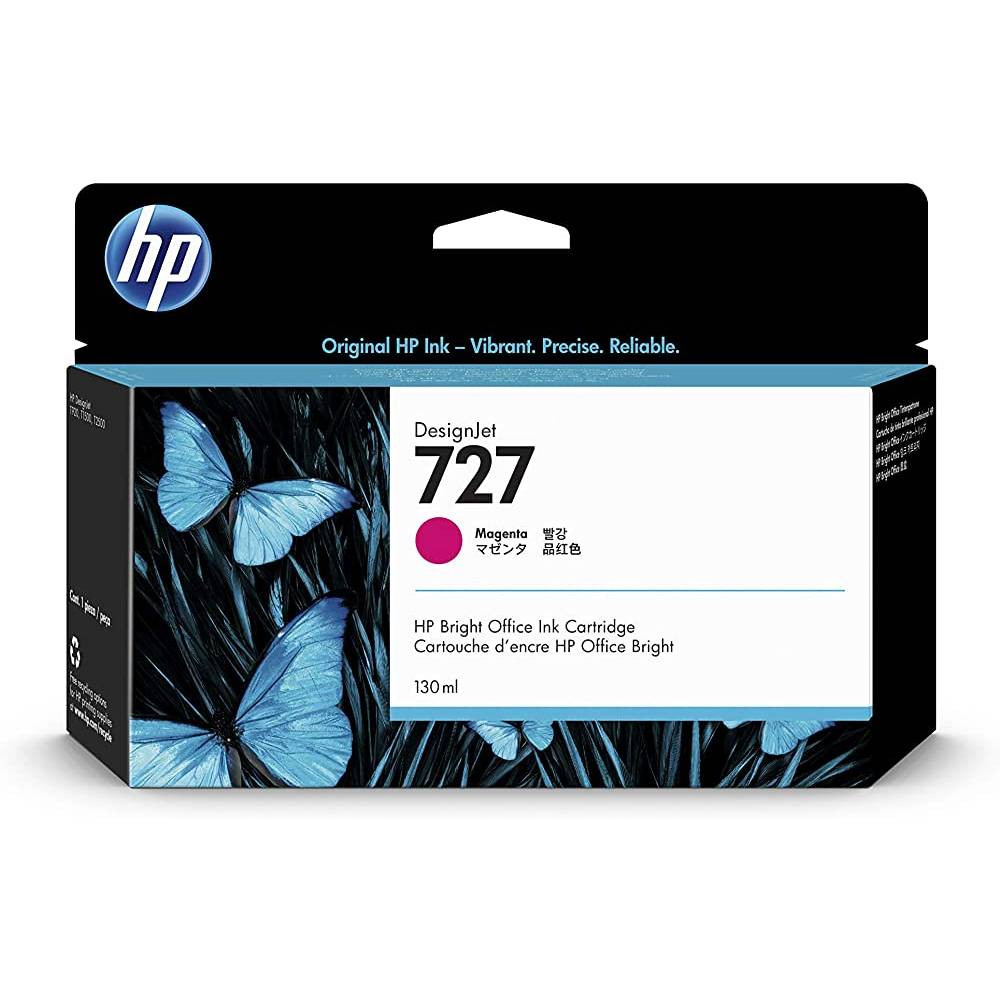 Jual tinta plotter hp 727 magenta 130 ml original | Shopee Indonesia