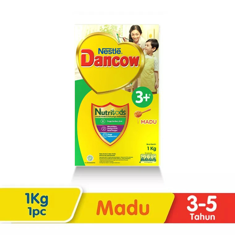 Jual NESTLE DANCOW 3+ Rasa Madu 3-5 Tahun Box 1kg | Shopee Indonesia