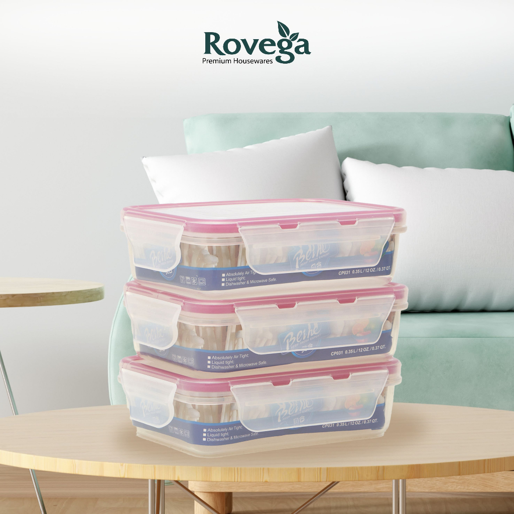 Jual Rovega Tempat Makan Plastik Food Grade Airtight Food Container ...