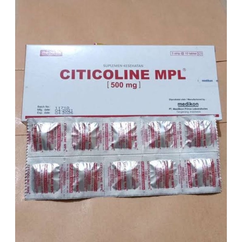 Jual CITICOLINE / CITIKOLIN / SITIKOLIN MPL box isi 30 | Shopee Indonesia