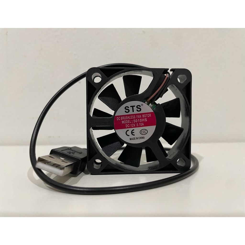 Jual Fan USB 5cm DC 5V 5x5 cm / Kipas USB 5cm DC 5V tebal 1 cm 5 Volt ...