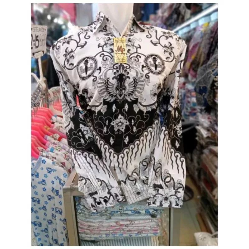 Jual Seragam PGRI pria terbaru motif kusuma bangsa baju batik pgri pria lapis furing seragam ...