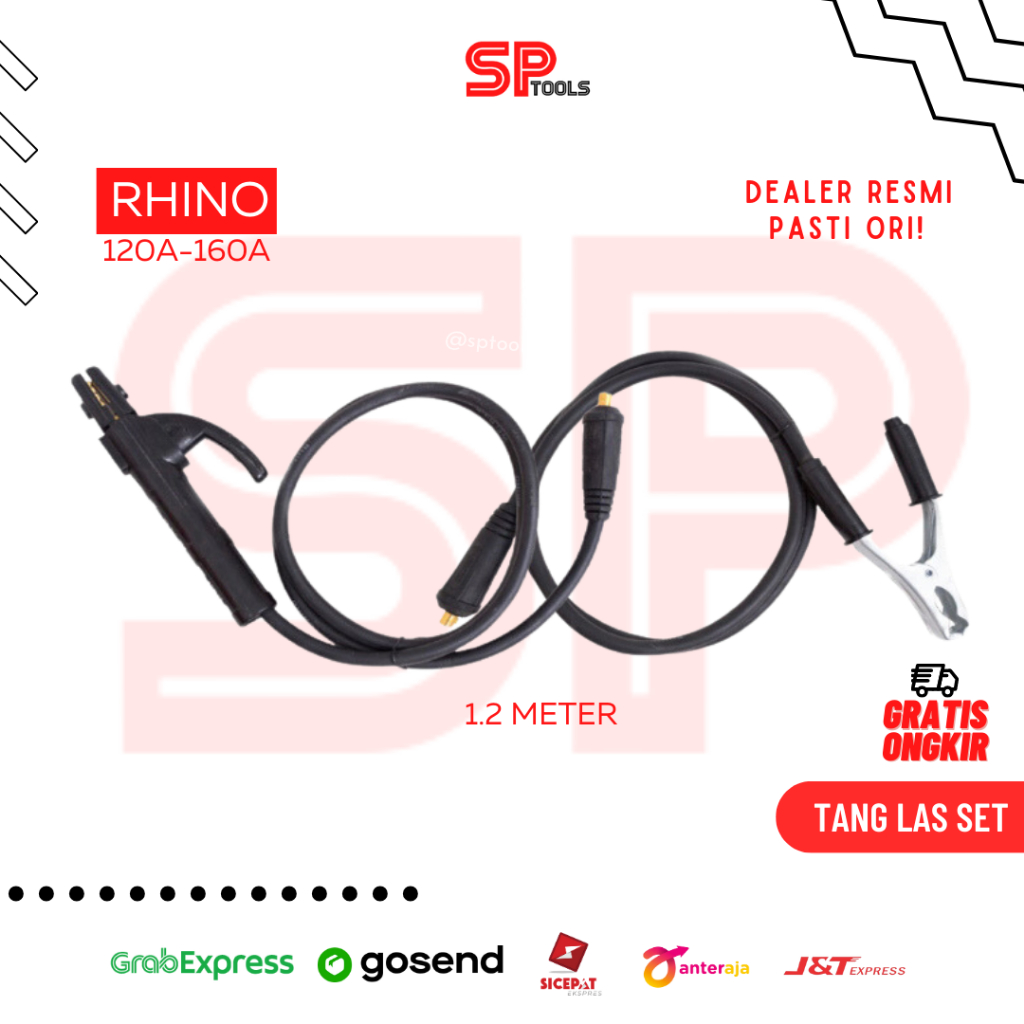 Jual STANG TANG LAS + TANG MASSA MAS SET + KABEL 120A 160A 200A RHINO ...