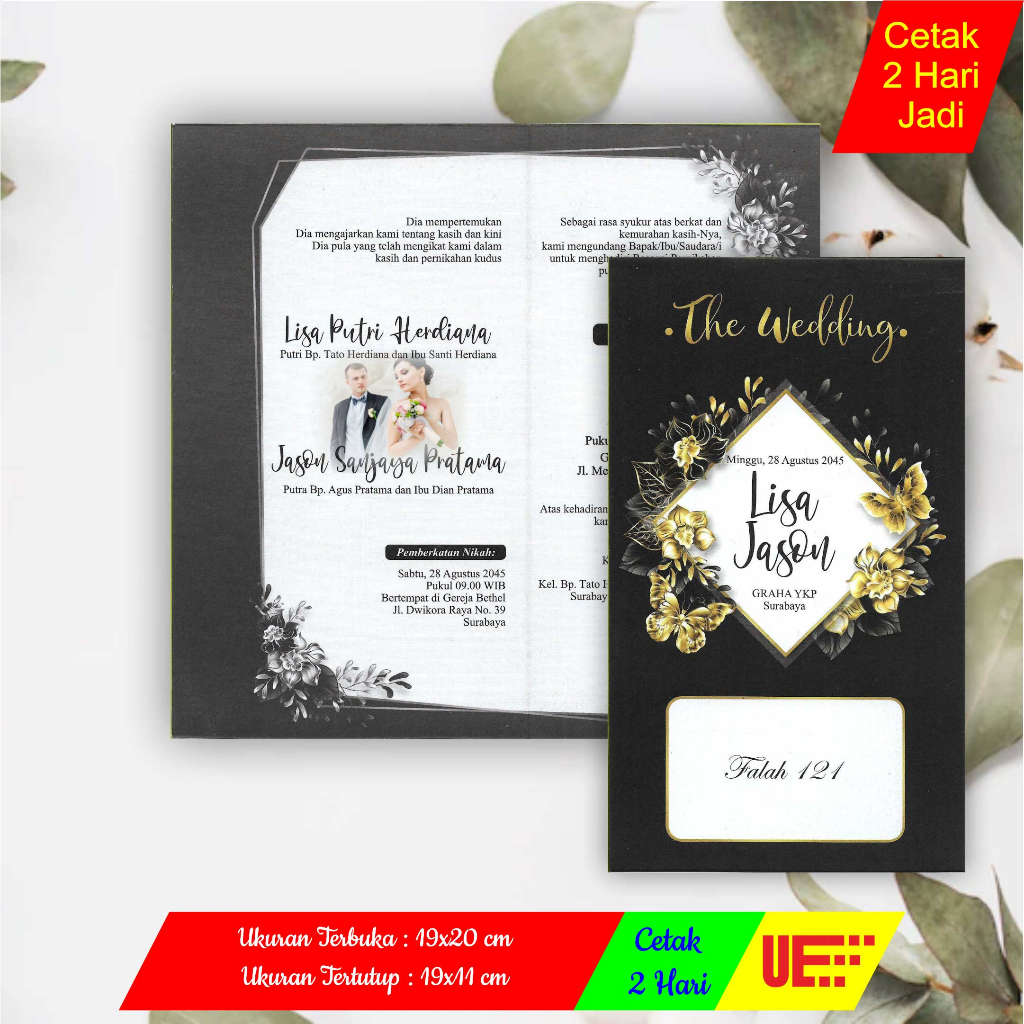 Jual UNDANGAN PERNIKAHAN MURAH MEWAH CANTIK ELEGAN UNIK BLANGKO FALAH ...