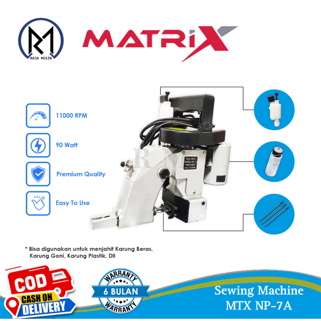 Jual Mesin Jahit Karung / Sewing Machine Matrix NP-7A | Shopee Indonesia