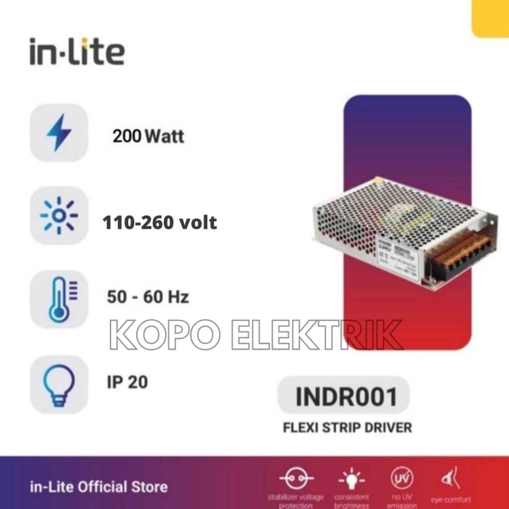 Jual INDR001 Power Supply Trafo Adaptor 16,6A 12V 200W Inlite | Shopee ...