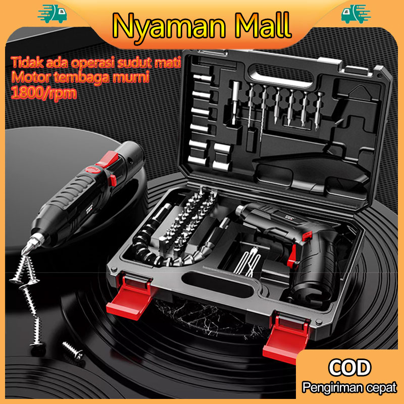 Jual Mesin Bor Set 49 Pcs Cordless Screwdriver 4 2 V Mesin Bor Set