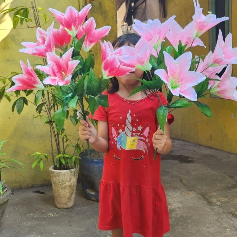 Jual Bunga Lili / Lily Jumbo x10 Artificial | Shopee Indonesia