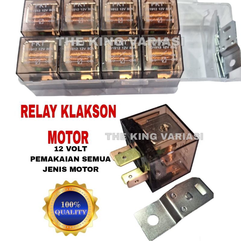 Jual RELAY KLAKSON MOTOR 12 VOLT / RELAY LAMPU MOTOR /RELLAY LAMPU LED ...