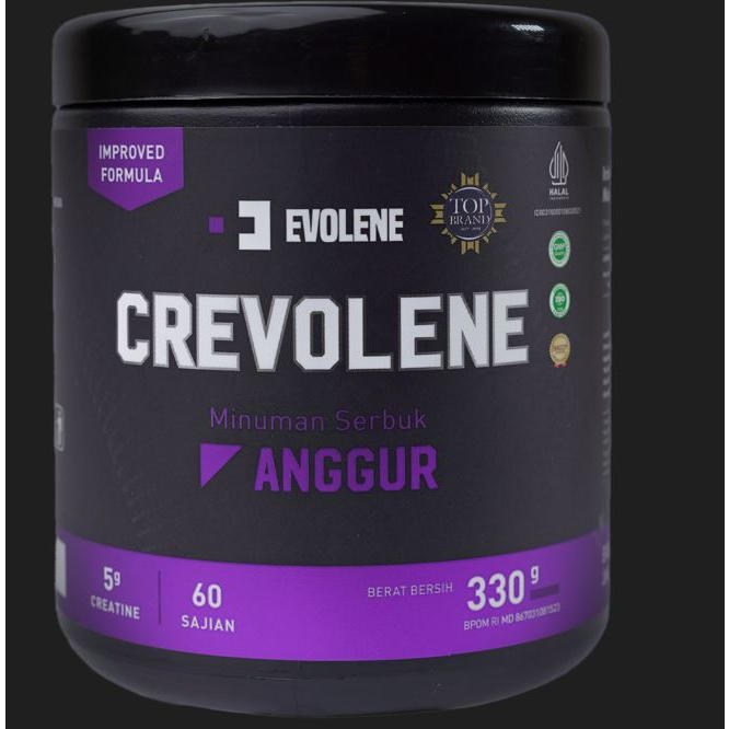 Jual Evolene Crevolene Creatine 60 serving Rasa Anggur (Improved ...