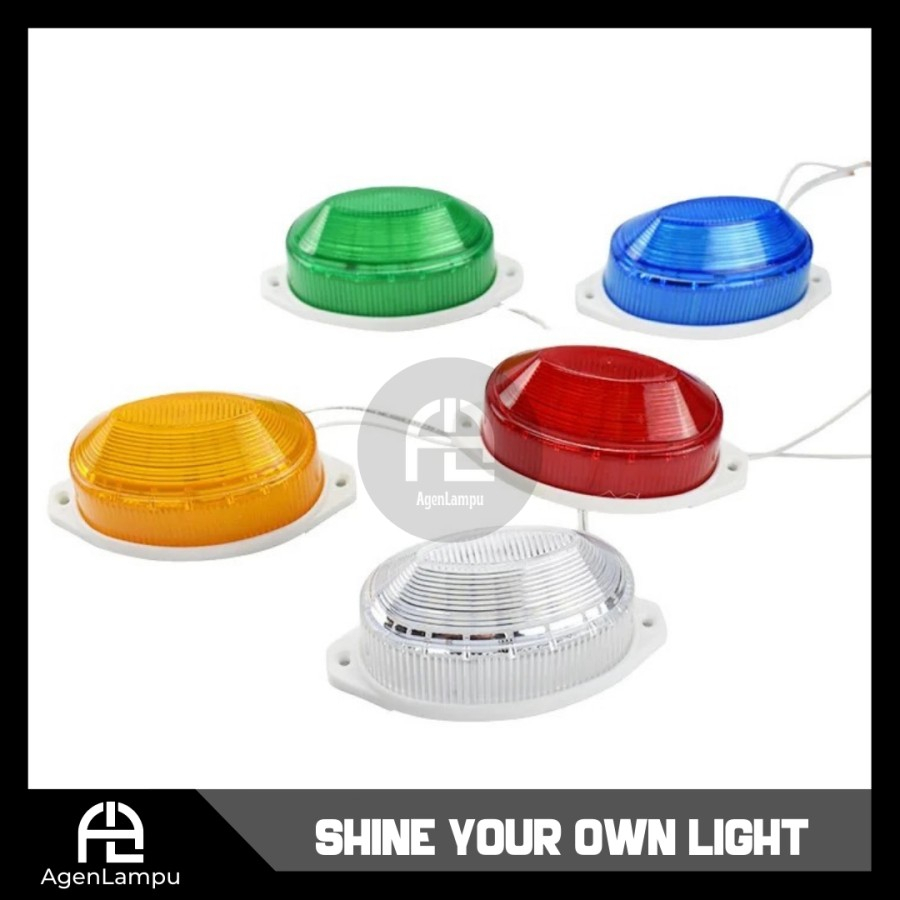 Jual LAMPU BLITZ STOBE OVAL LED BLITZ 6W 6 WATT LAMPU FLASH KEDAP KEDIP ...