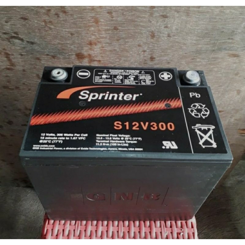 Jual Battery Vrla sprinter 12volt-80ah pabrikan amerika secon like new ...
