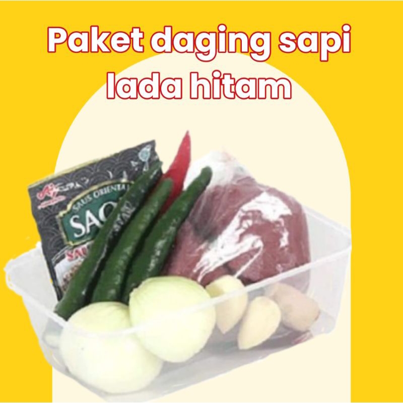 Jual paket tumis daging sapi lada hitam siap masak | Shopee Indonesia