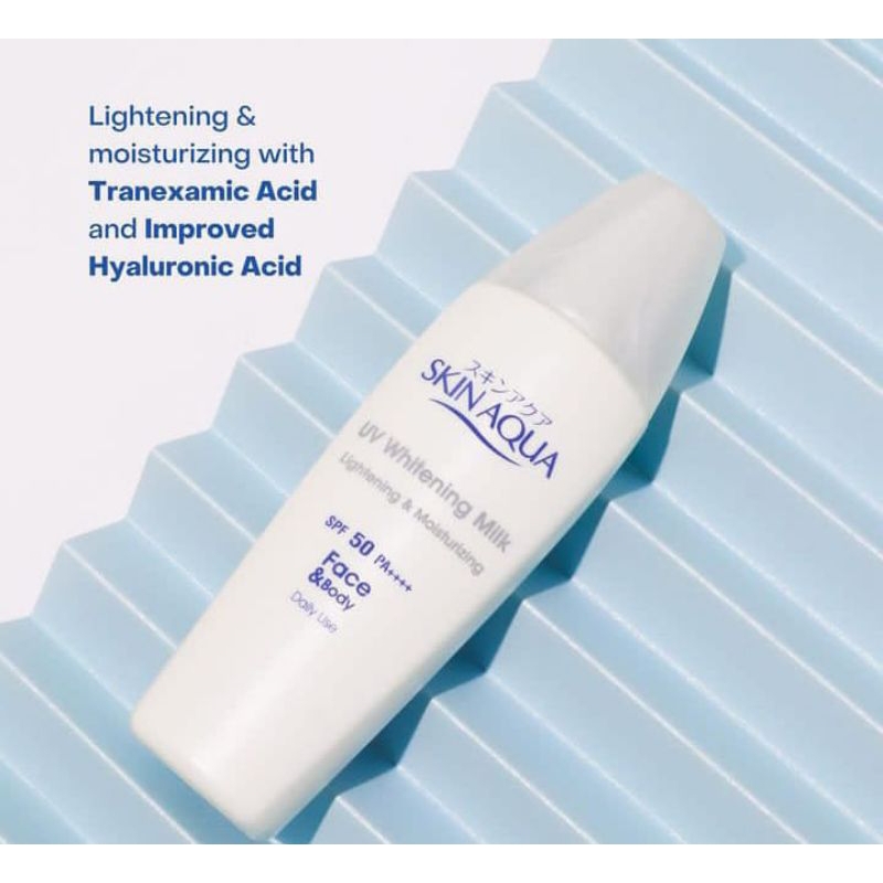 Jual Skin Aqua UV Whitening Milk SPF 50 PA++++ Sunscreen | Shopee Indonesia