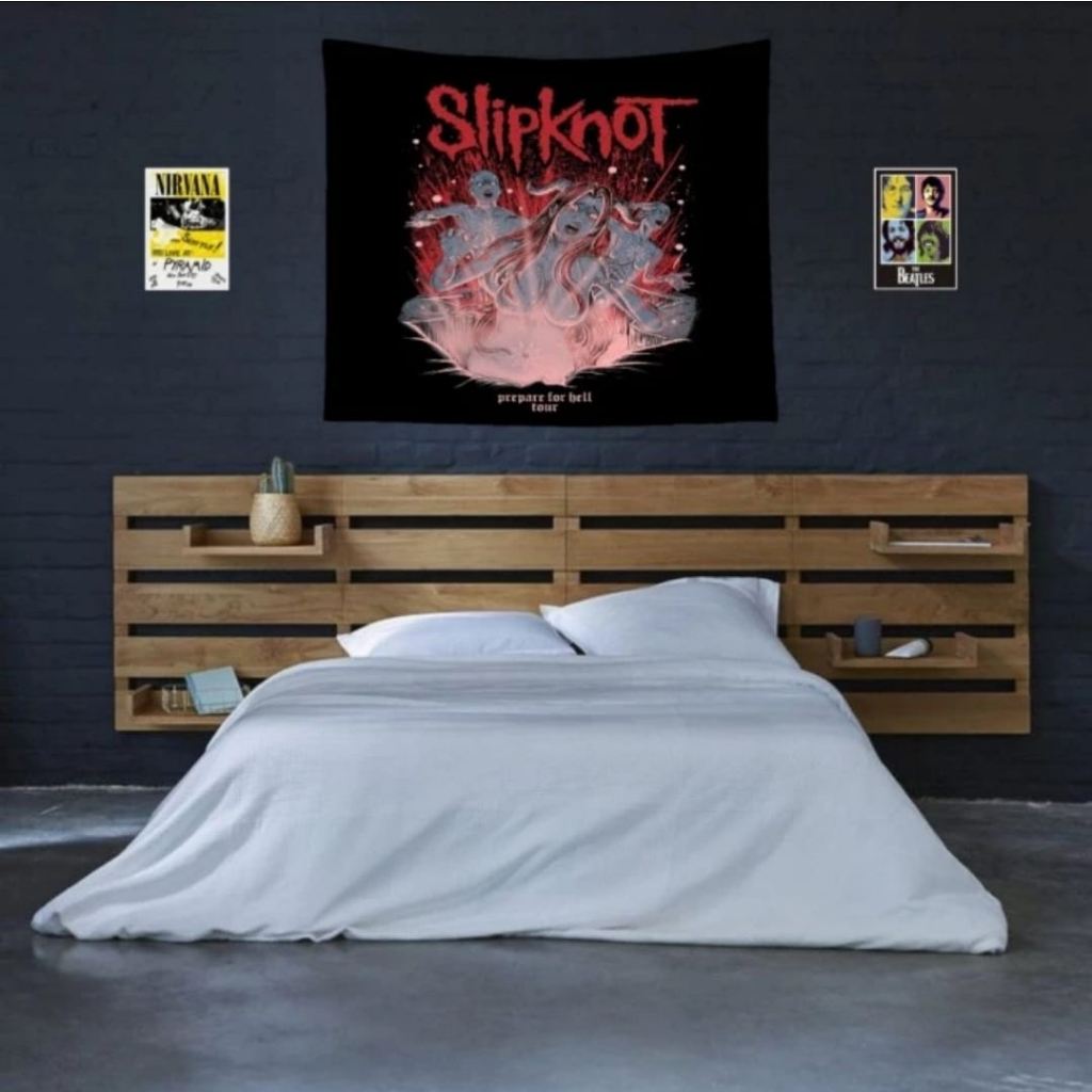 Jual bendera slipknot/ hiasan kamar bendera slipknot/ band slipknot ...